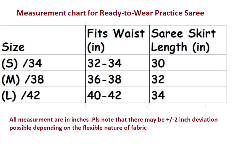 Pre-stitched Dance Practice Saree - Violet - Online Shopping Site for ...